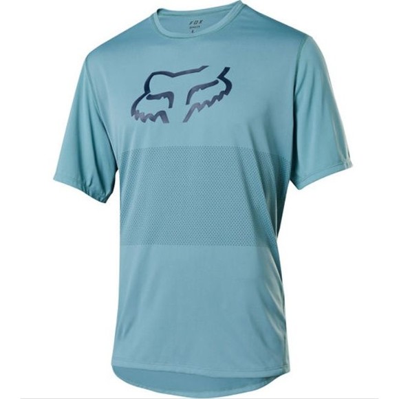 Fox | Shirts | Fox Racing Ranger Jersey Mens M Foxhead Light Blue Crew ...
